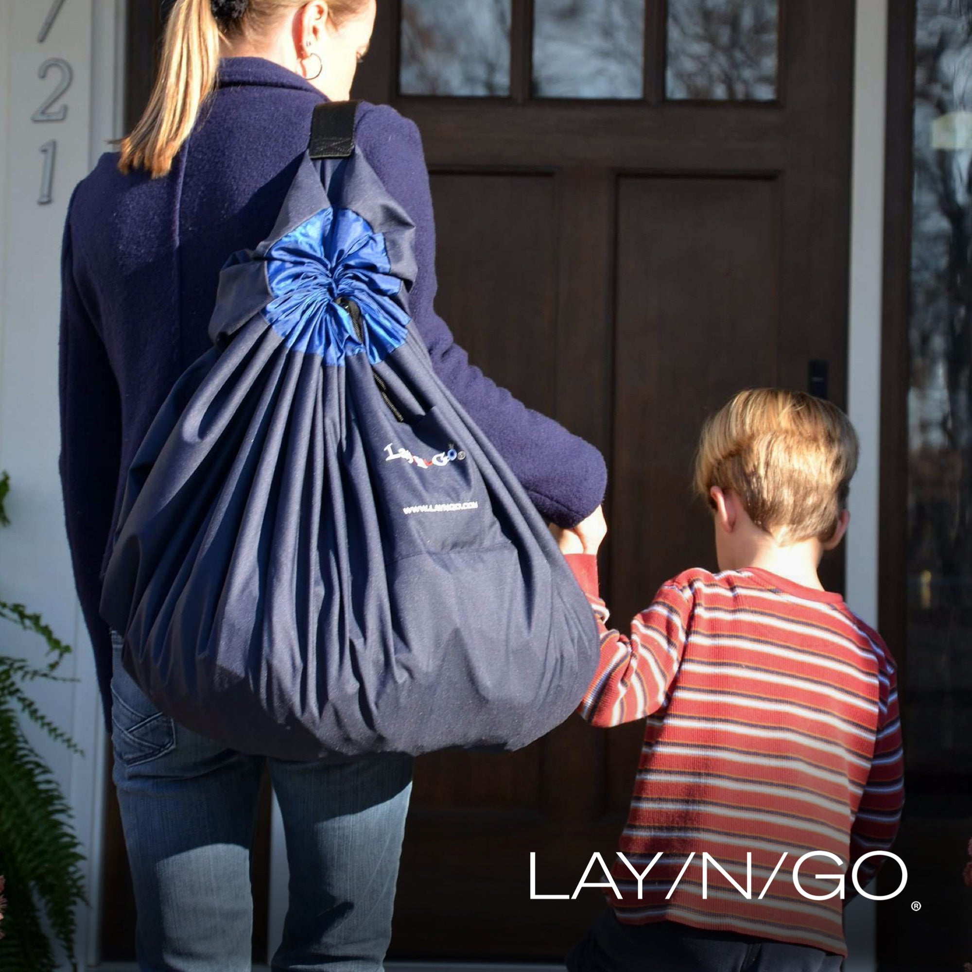 Play Mat & Storage Bag for Easy Cleanup | LARGE (60") | Lay-n-Go – Lay-n-Go