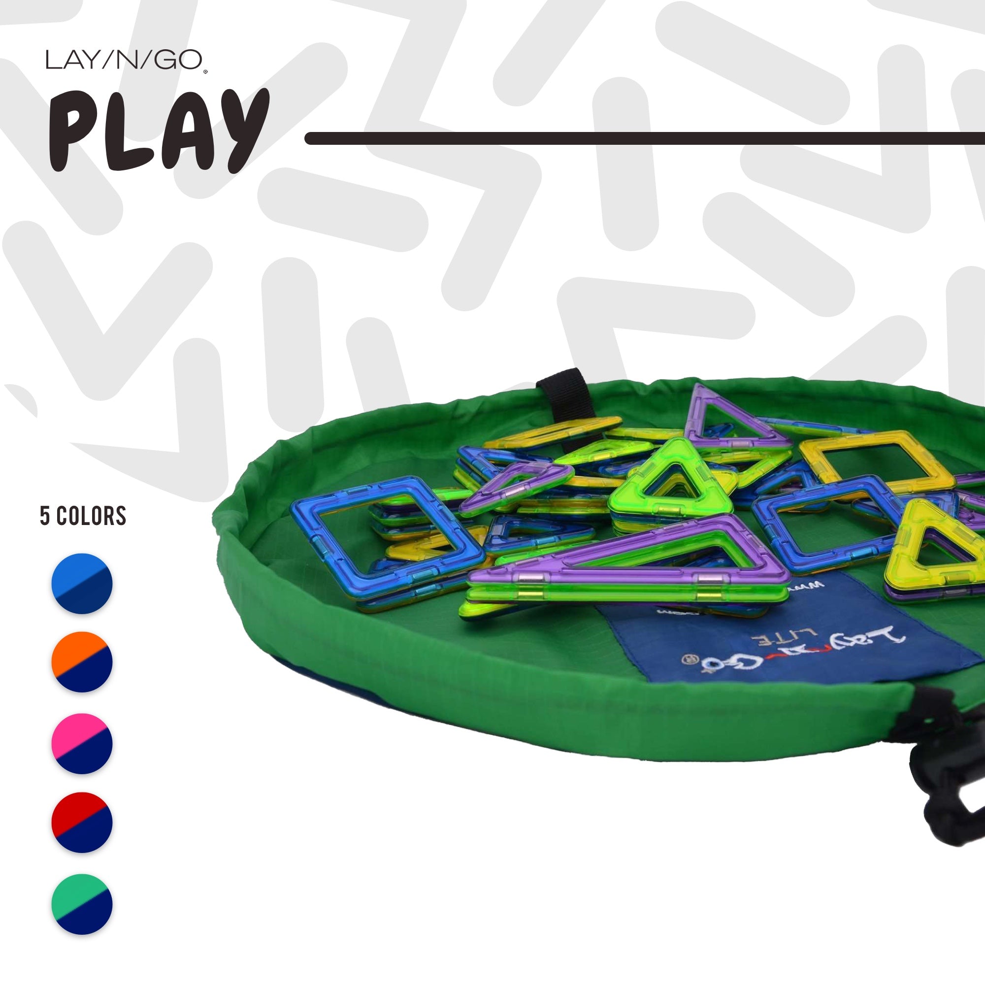 Play Mat & Storage Bag for Easy Cleanup | LITE (18") | Lay-n-Go – Lay-n-Go
