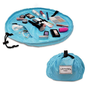 Drawstring Travel Makeup Cosmetic bag - Easy to Open/Close | Lay-n-Go ...
