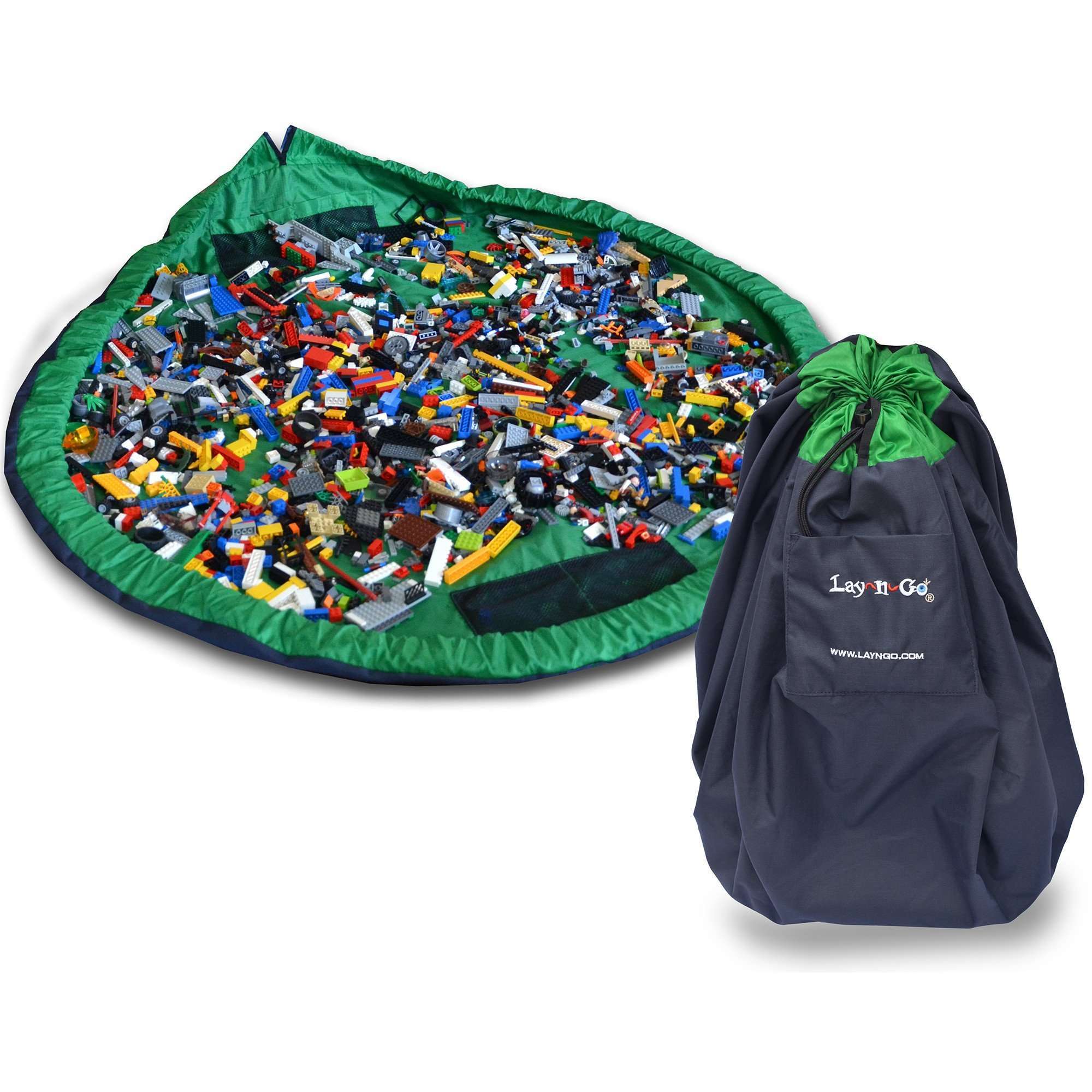 Play Mat & Storage Bag for Easy Cleanup | LARGE (60") | Lay-n-Go – Lay-n-Go